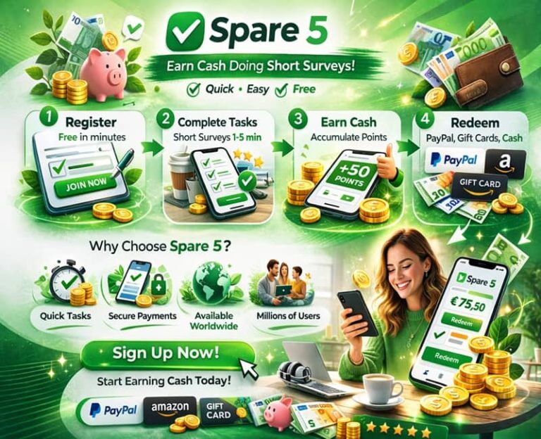 Spare 5 | Take Online Surveys & Micro-Tasks